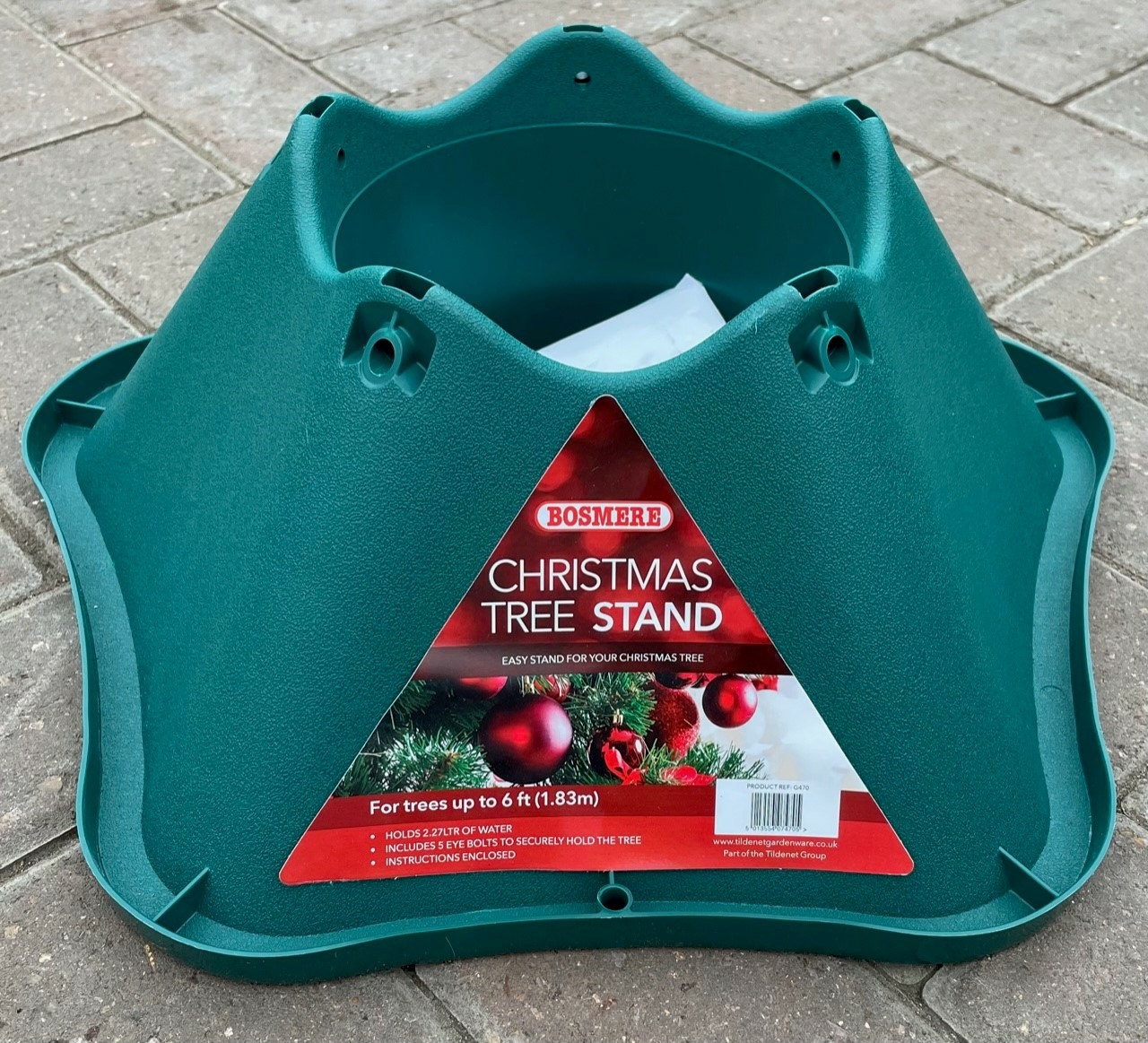 PLASTIC CHRISTMAS TREE STAND 6FT TREE - Waresley Park